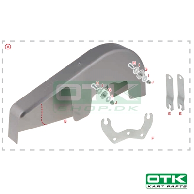 Complete integral chain guard kit